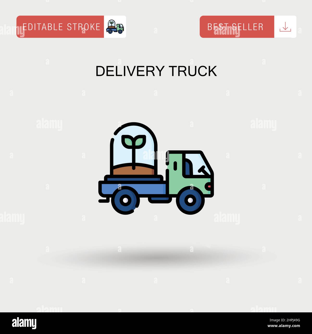 Postal delivery van Stock Vector Images - Alamy
