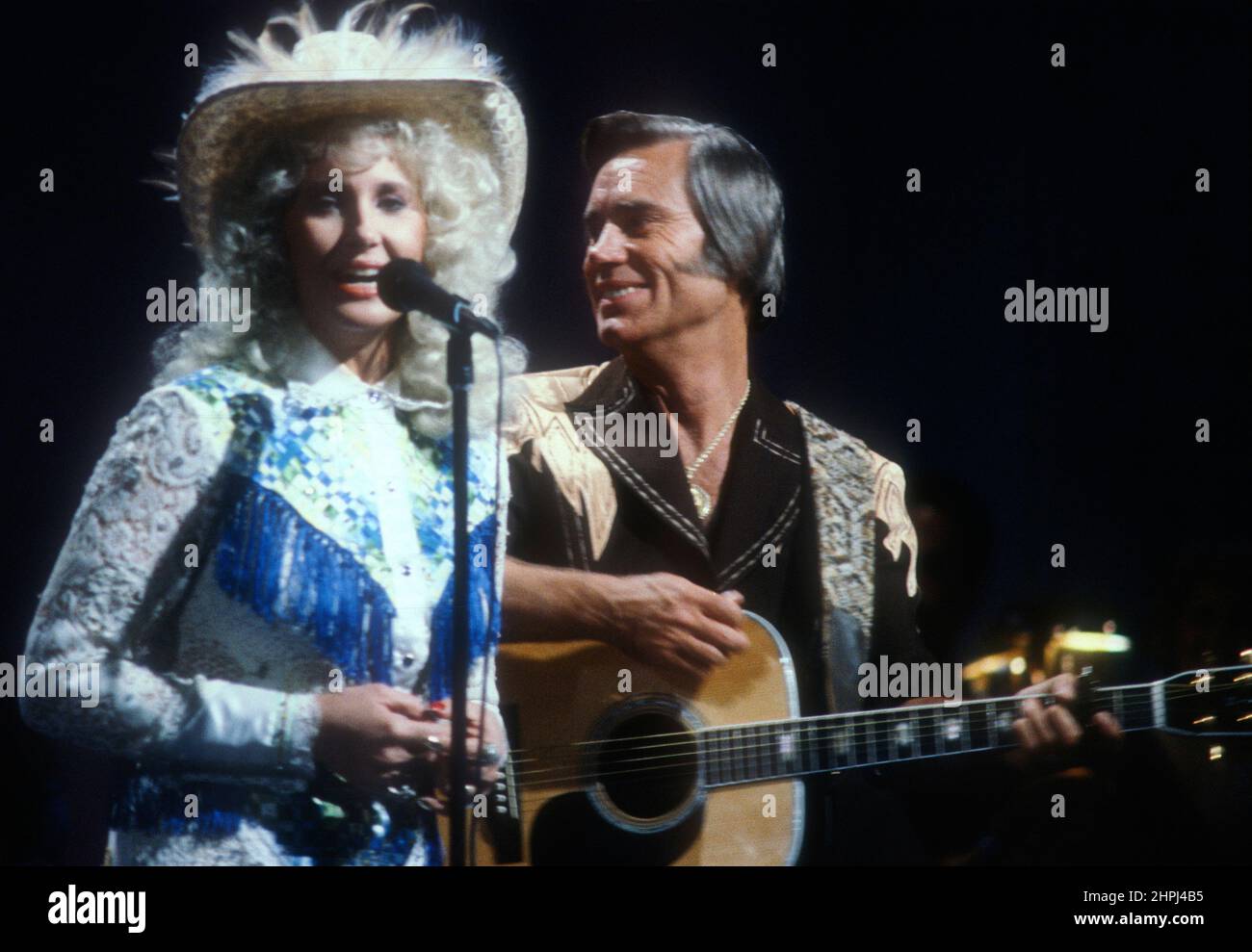 George Jones & Tammy Wynette performing in 1981- Credit: Jeffrey Mayer ...