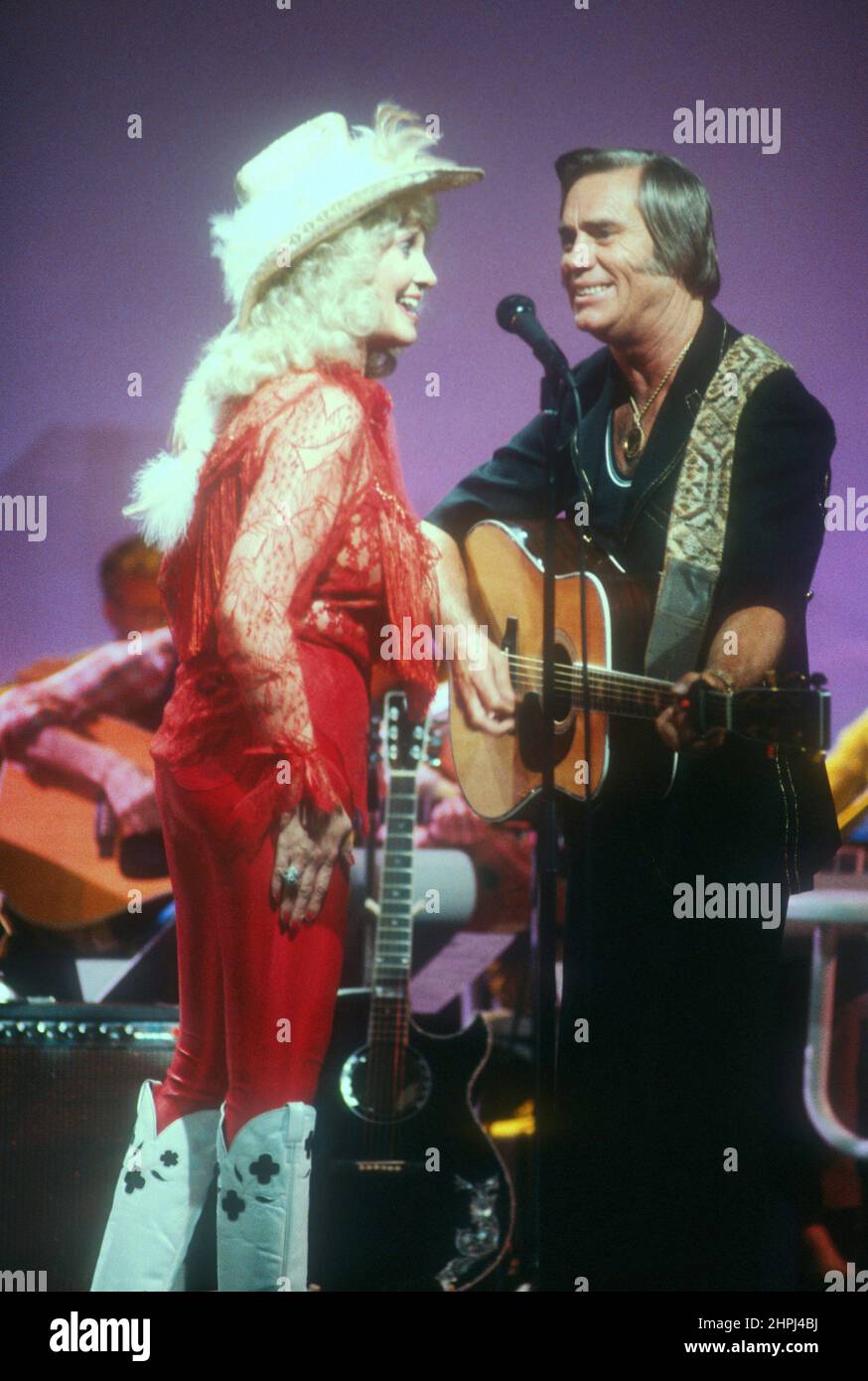 George Jones And Dolly Parton Performing In 1981 Credit Jeffrey Mayer