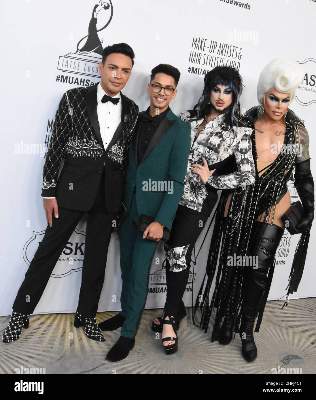 Beverly Hills, California, USA 19th February 2022 (L-R) Adbiel Urcullu ...