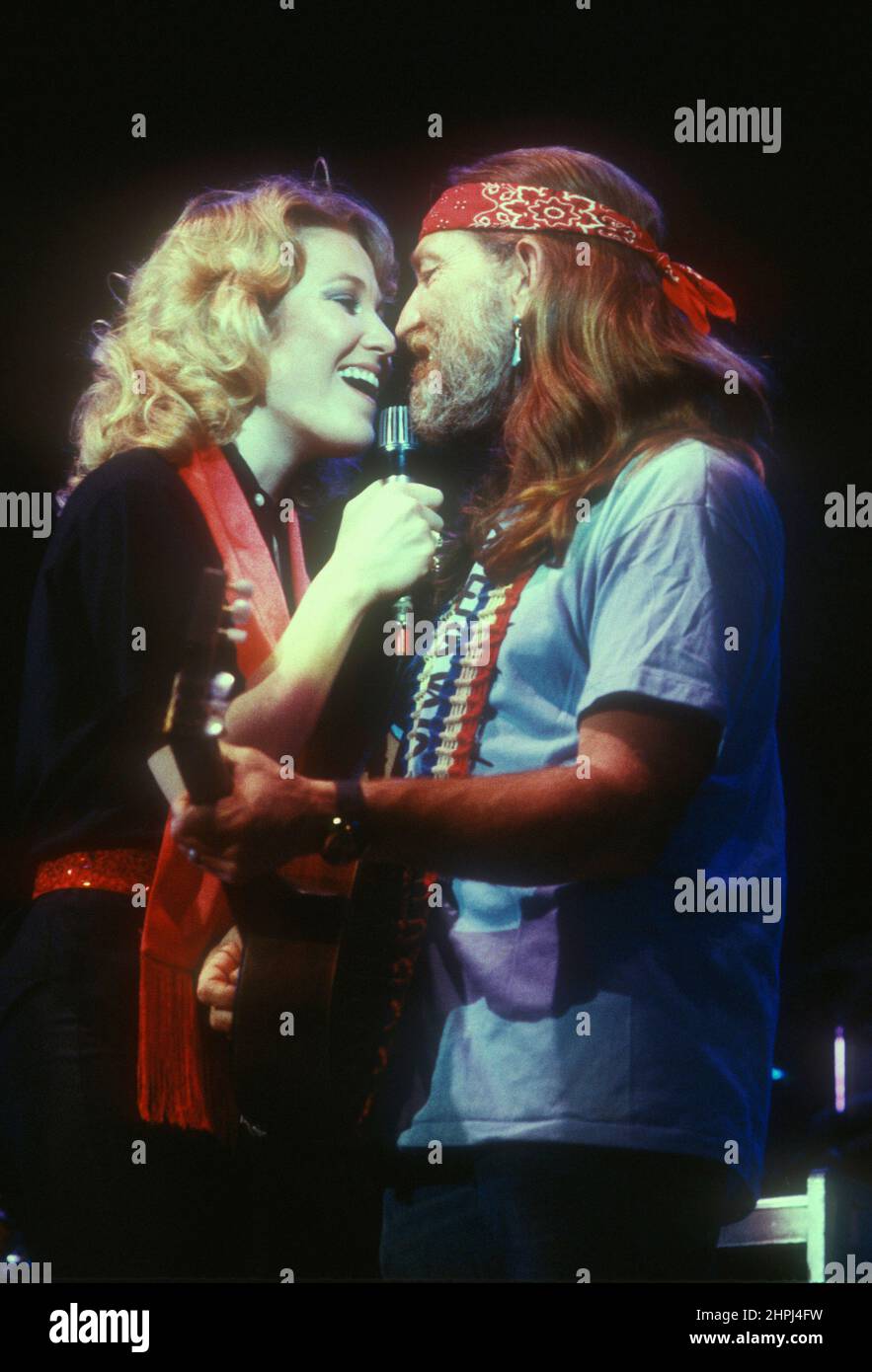 Willie Nelson & Tanya Tucker in concert in 1980 Credit: Jeffrey Mayer ...
