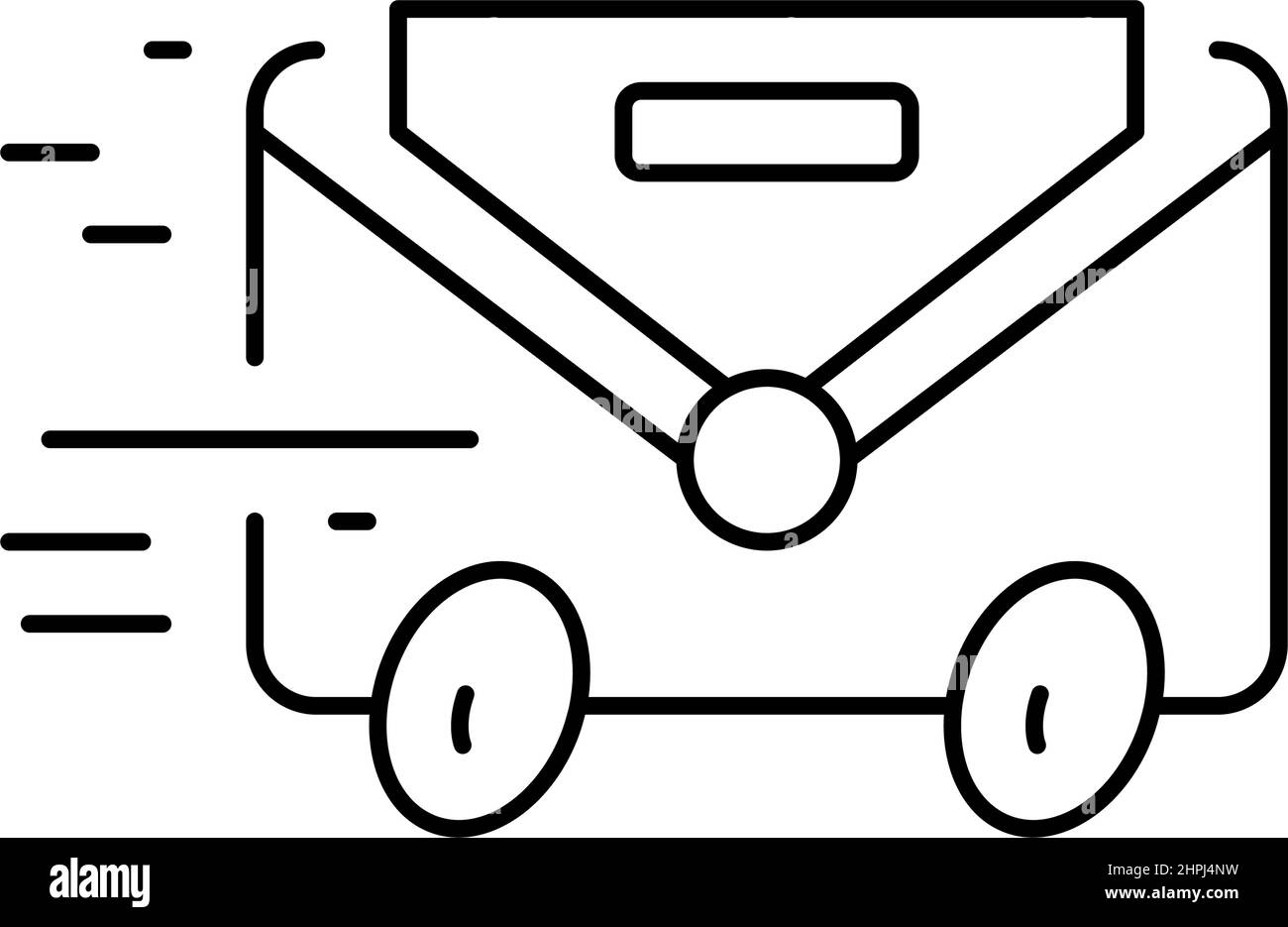 express mail line icon vector illustration Stock Vector Image & Art - Alamy