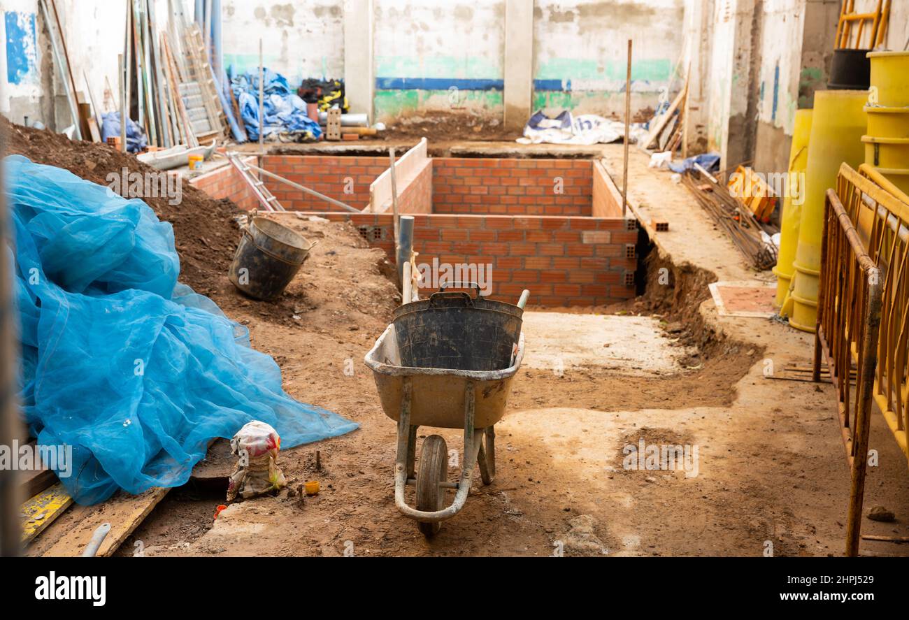 Empty building site Stock Photo - Alamy