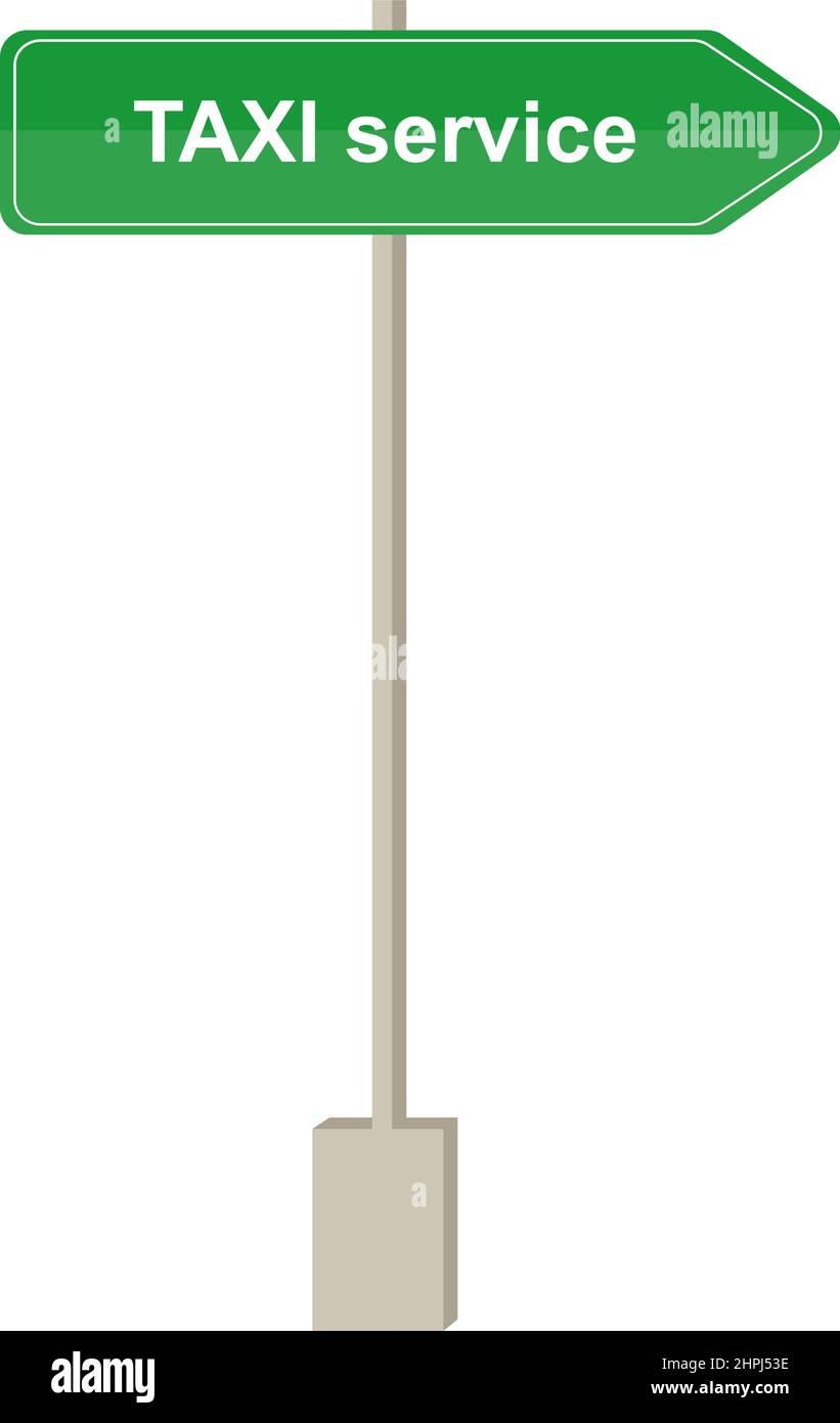 taxi service sign Stock Vector Image & Art - Alamy