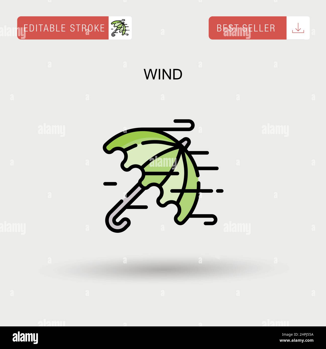 Wind Simple vector icon Stock Vector Image & Art - Alamy
