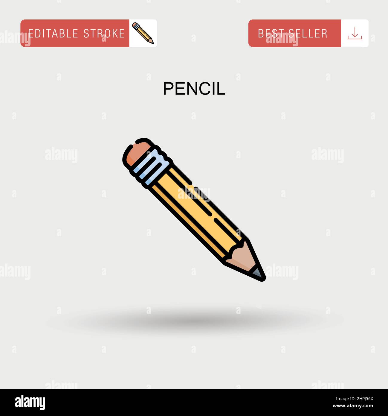Pencil Simple vector icon Stock Vector Image & Art - Alamy