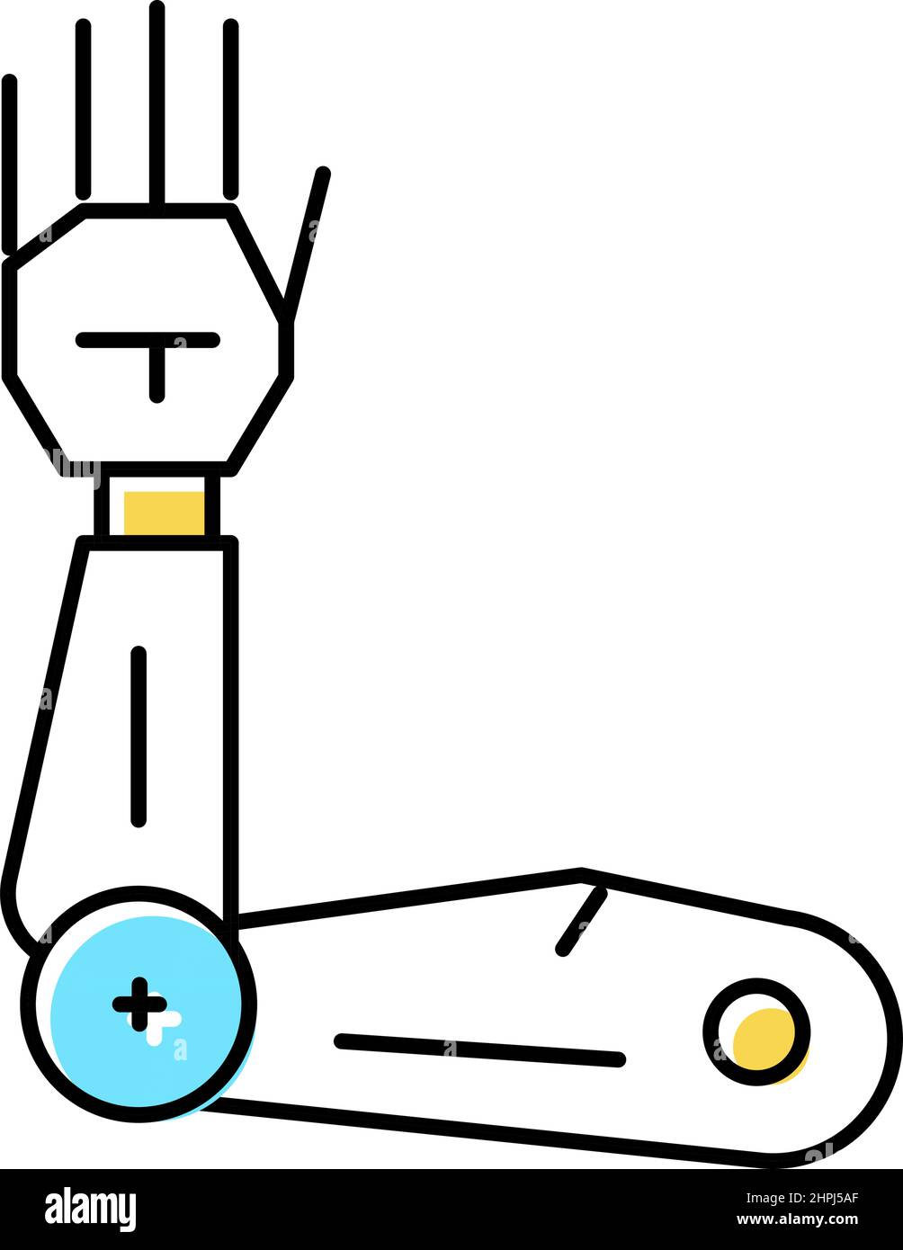 robotic arm color icon vector illustration Stock Vector Image & Art - Alamy
