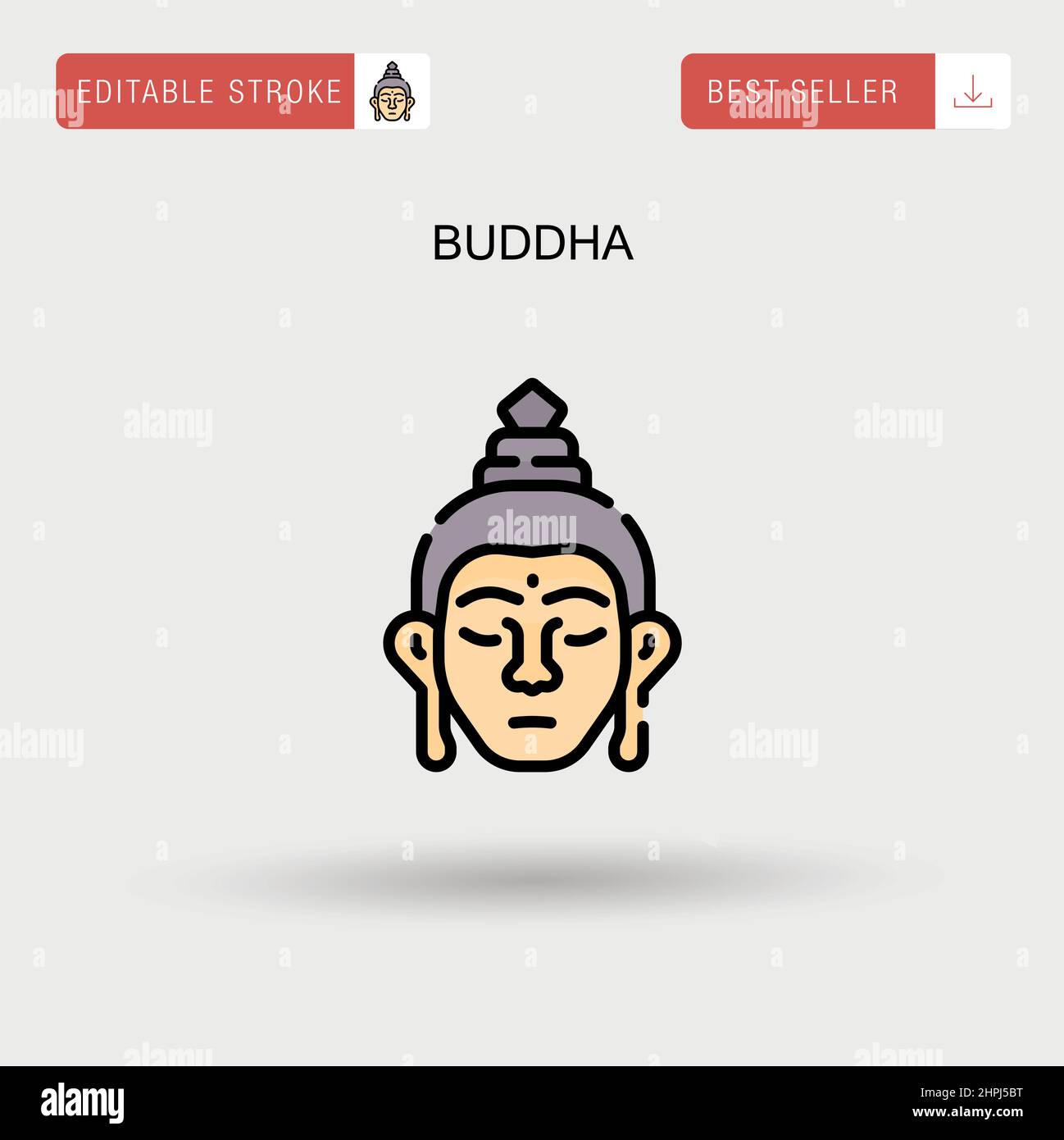 Statue of gautama buddha Stock Vector Images - Alamy