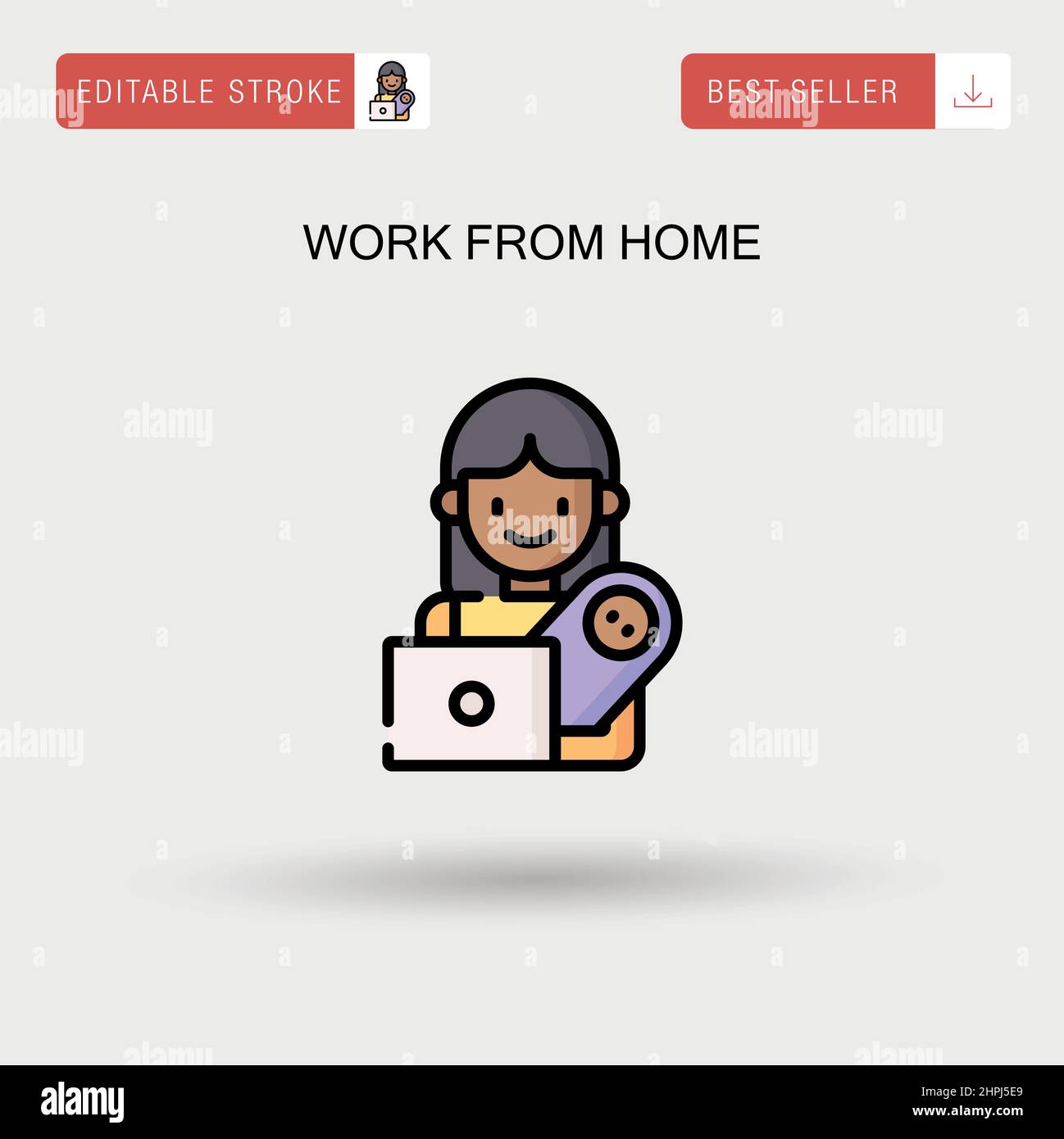 Home of work Stock Vector Images - Alamy