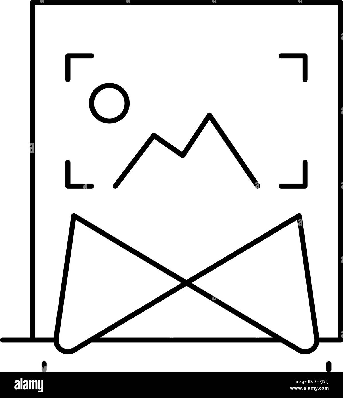 image lighting line icon vector illustration Stock Vector Image & Art ...