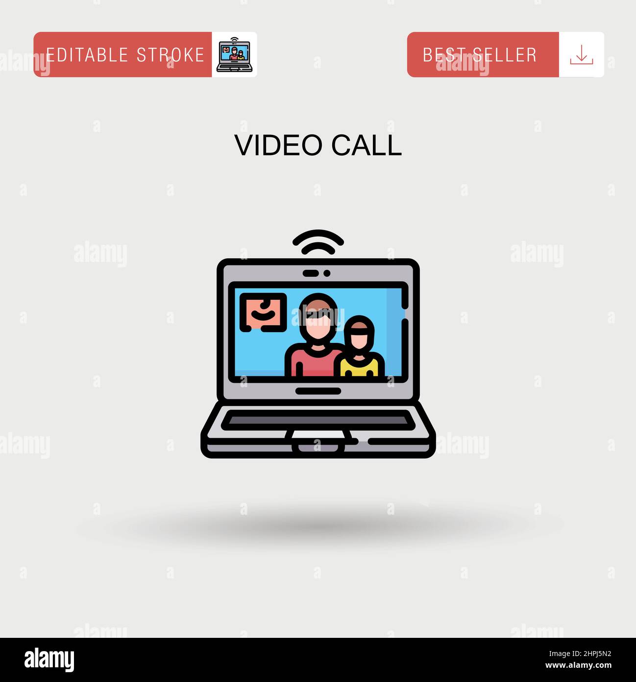 Video call icon hi-res stock photography and images - Alamy