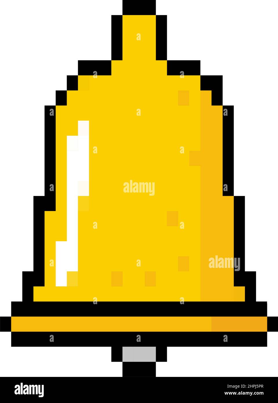 bell pixel icon Stock Vector Image & Art - Alamy