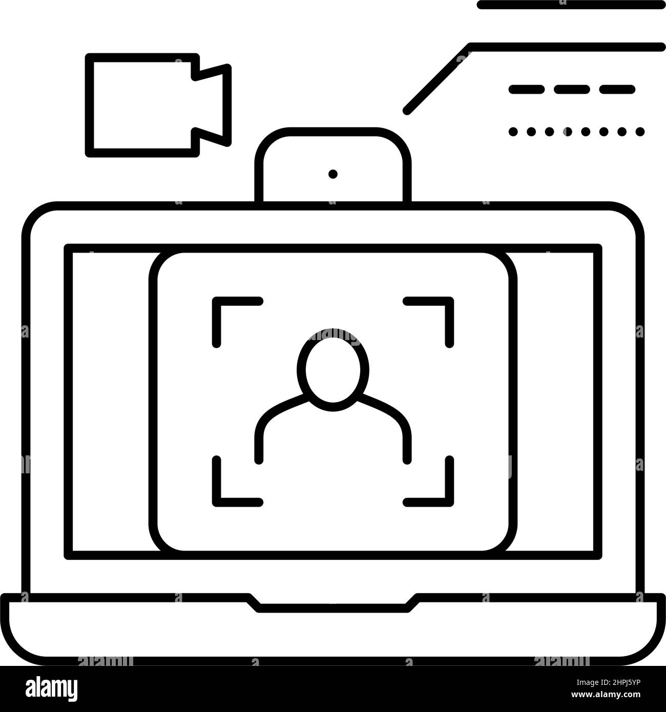 Laptop video camera face id hi-res stock photography and images - Alamy