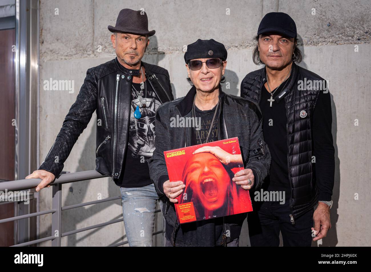 Hanover, Germany. 09th Feb, 2022. Rudolf Schenker (l-r), Klaus Meine ...
