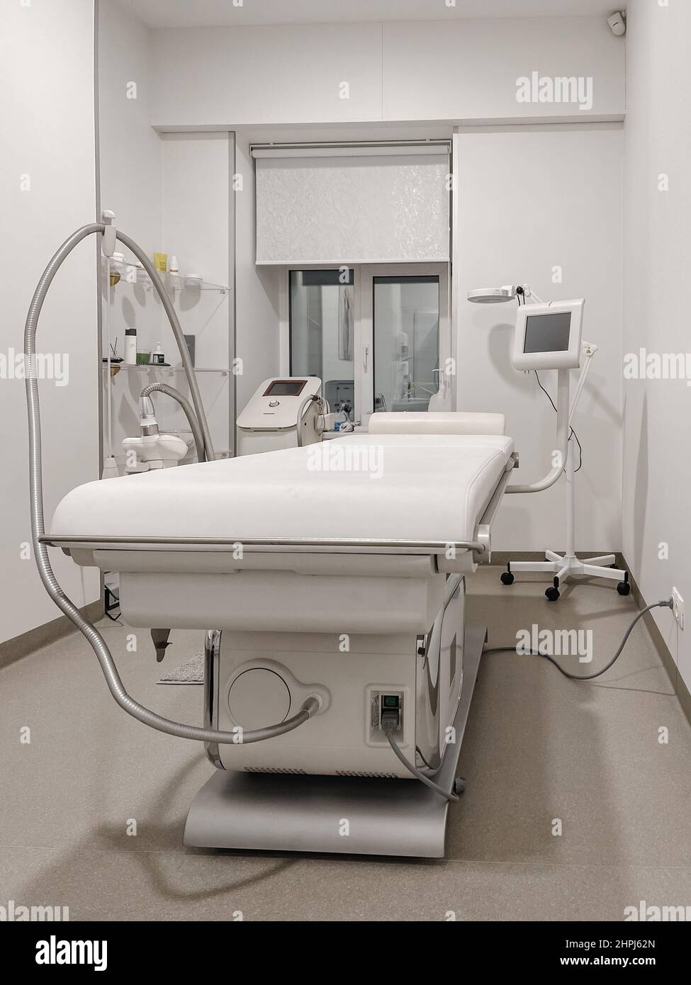 LPG massage equipment for lifting body in the beauty salon. Therapy ...