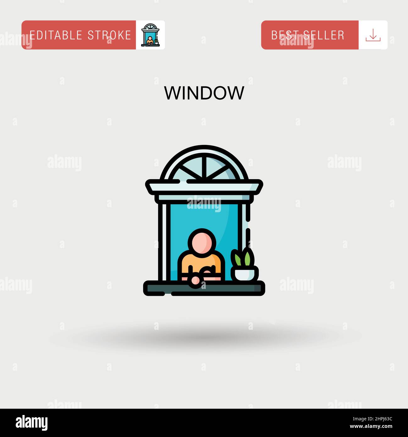 Window Simple vector icon Stock Vector Image & Art - Alamy