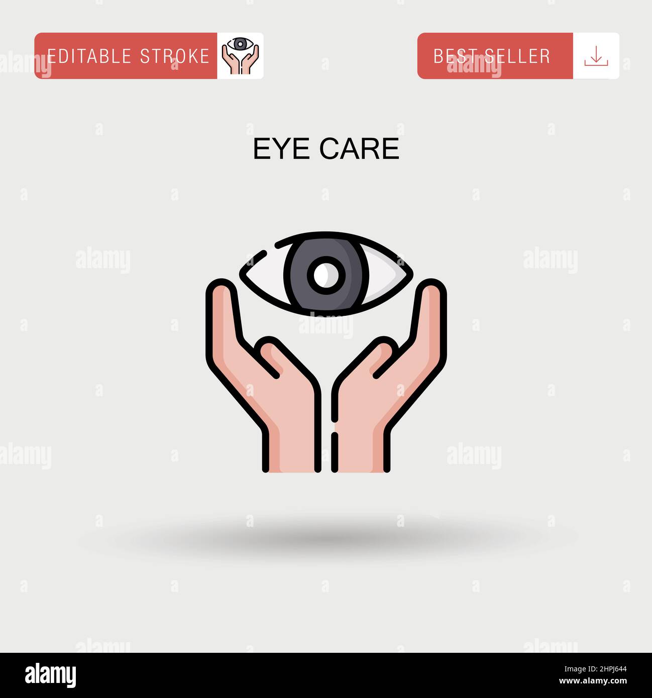 Eye care Simple vector icon Stock Vector Image & Art - Alamy