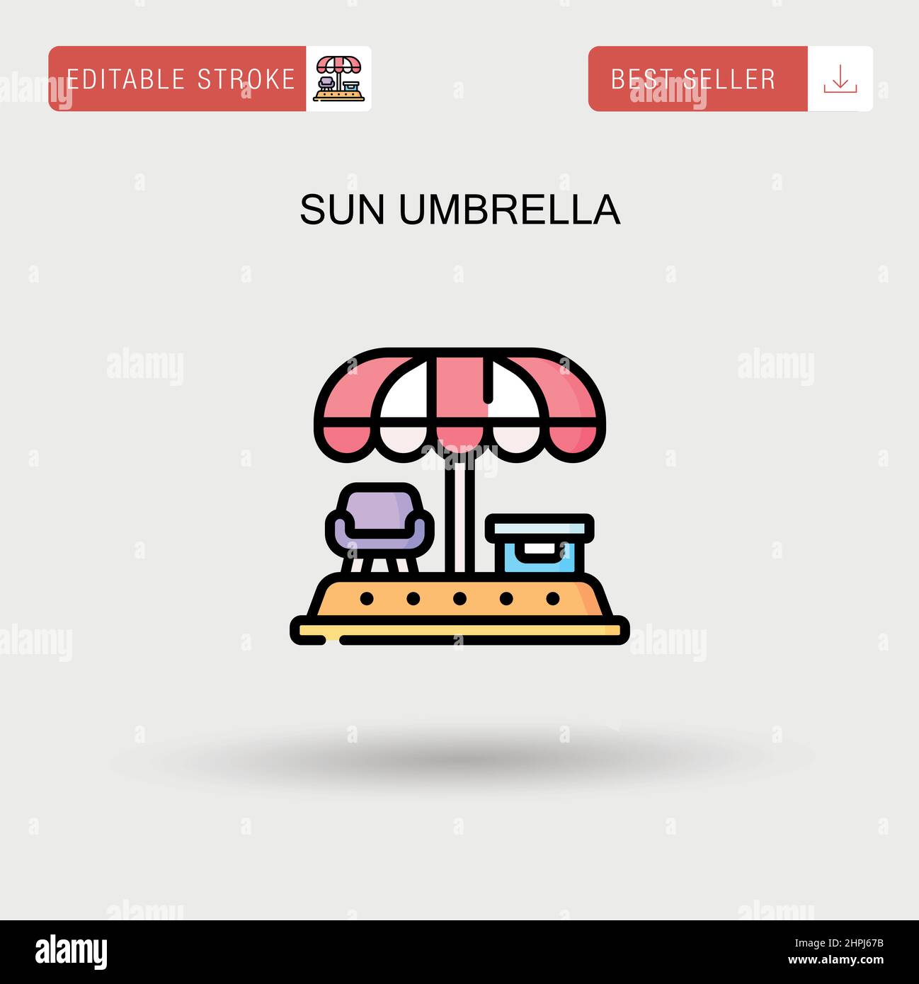 Protection sun beach Stock Vector Images - Alamy