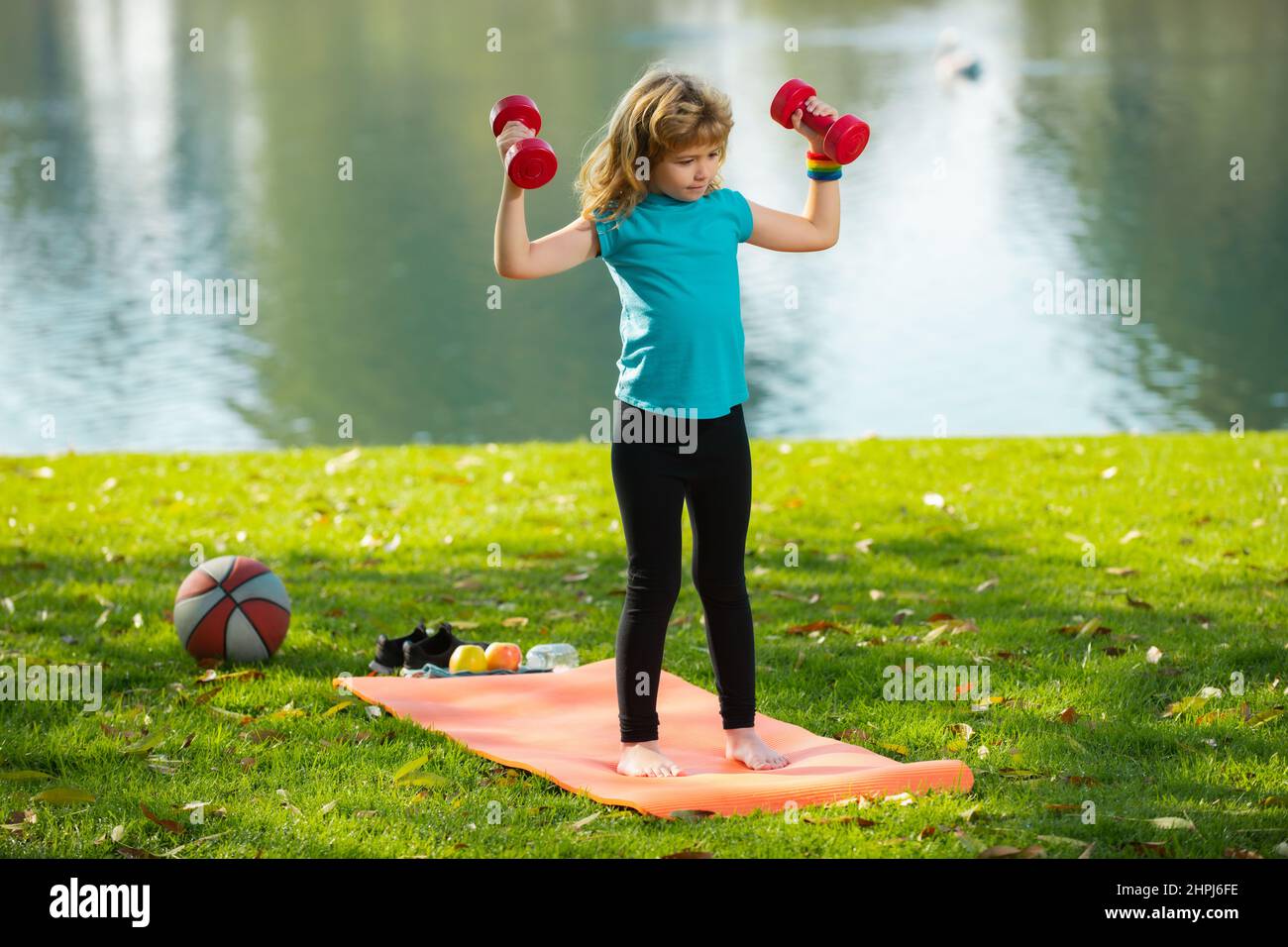 Strength training for kids hi-res stock photography and images - Alamy