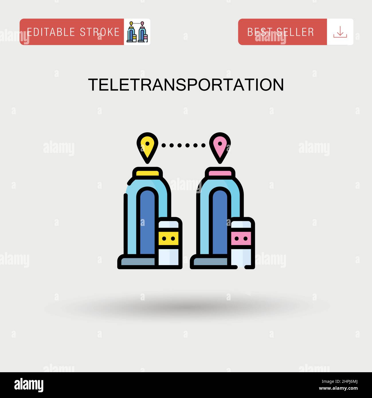 Teletransportation Simple vector icon Stock Vector Image & Art - Alamy
