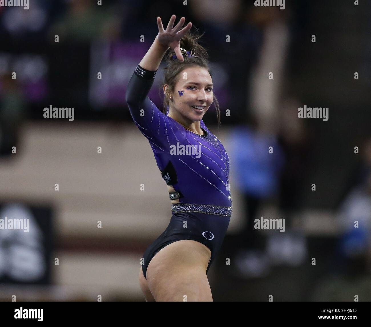 Fort Worth, TX, USA. 19th Feb, 2022. Washington's Skylar Killough ...