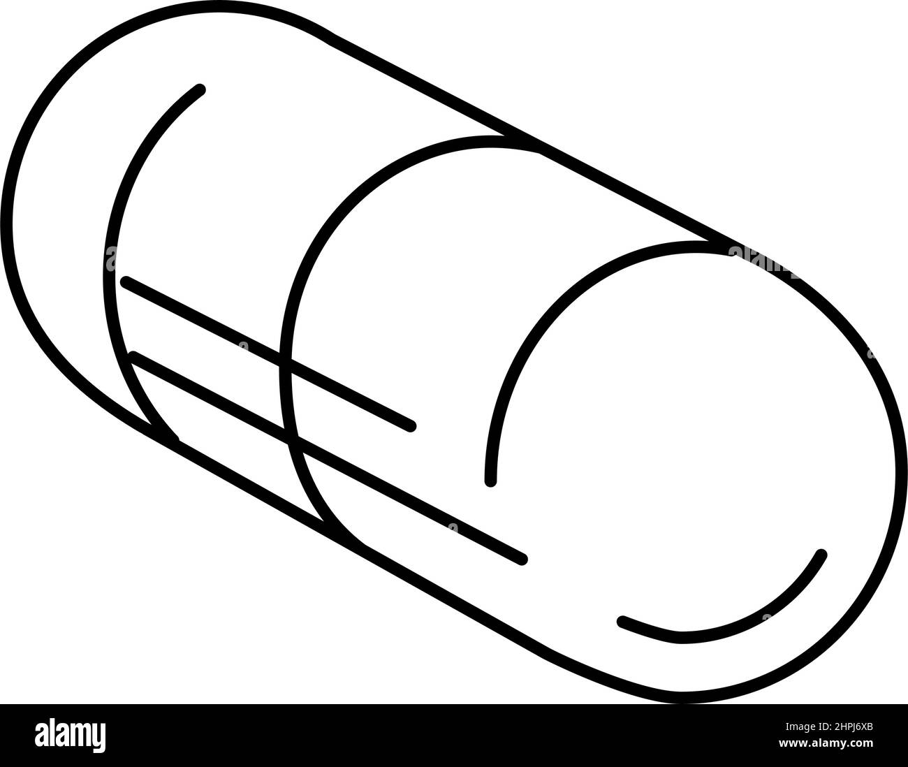 capsule medicament pharmaceutical production line icon vector ...