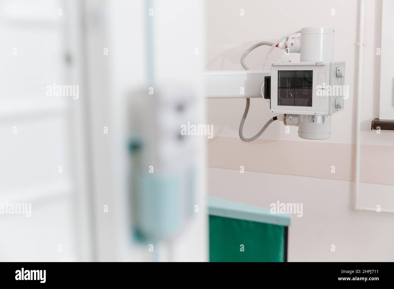 Hospital Radiology Room. X-ray department in modern hospital. Medical ...