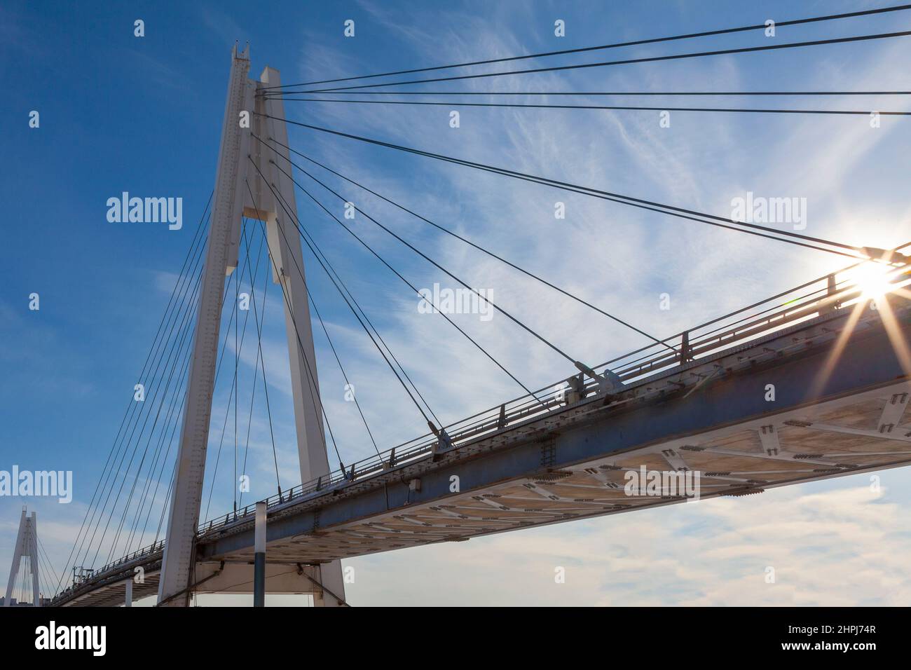 Modern footbridge over canal in hi-res stock photography and images - Alamy