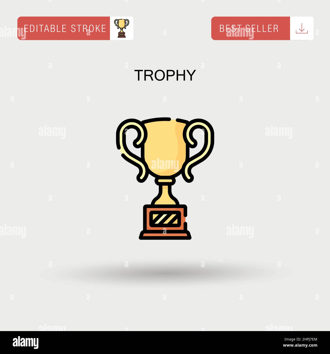 First prize trophy Stock Vector Images - Alamy