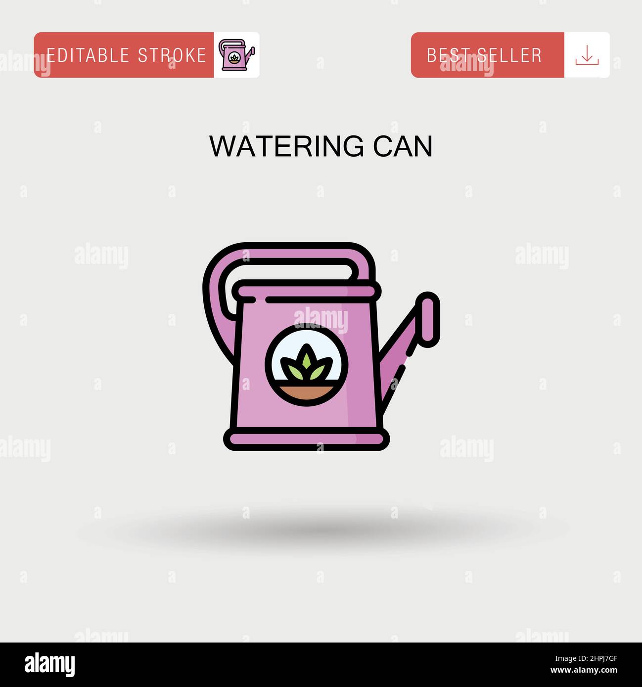 Water can illustration vector Stock Vector Images - Alamy