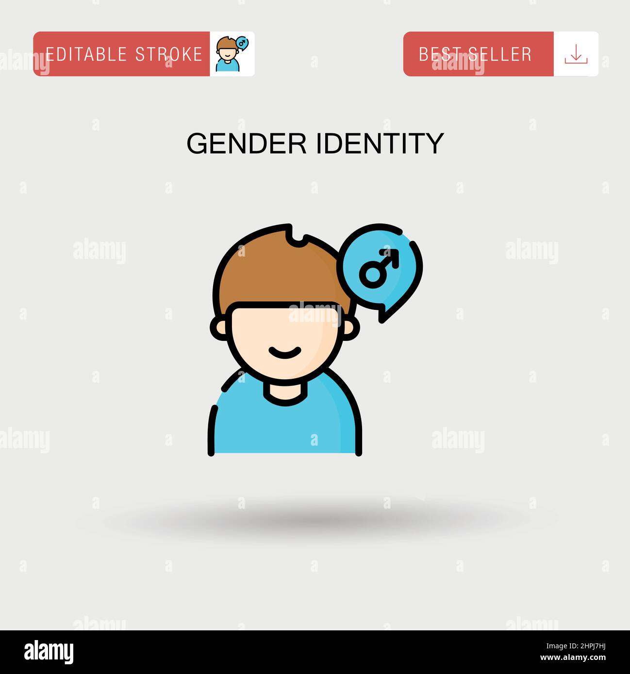 Gender identity Simple vector icon Stock Vector Image & Art - Alamy