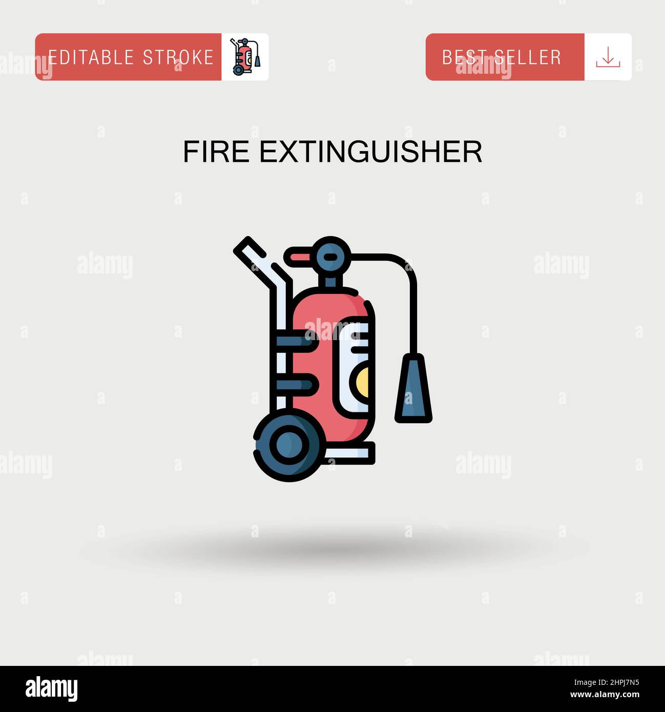 Fire extinguisher Simple vector icon Stock Vector Image & Art - Alamy