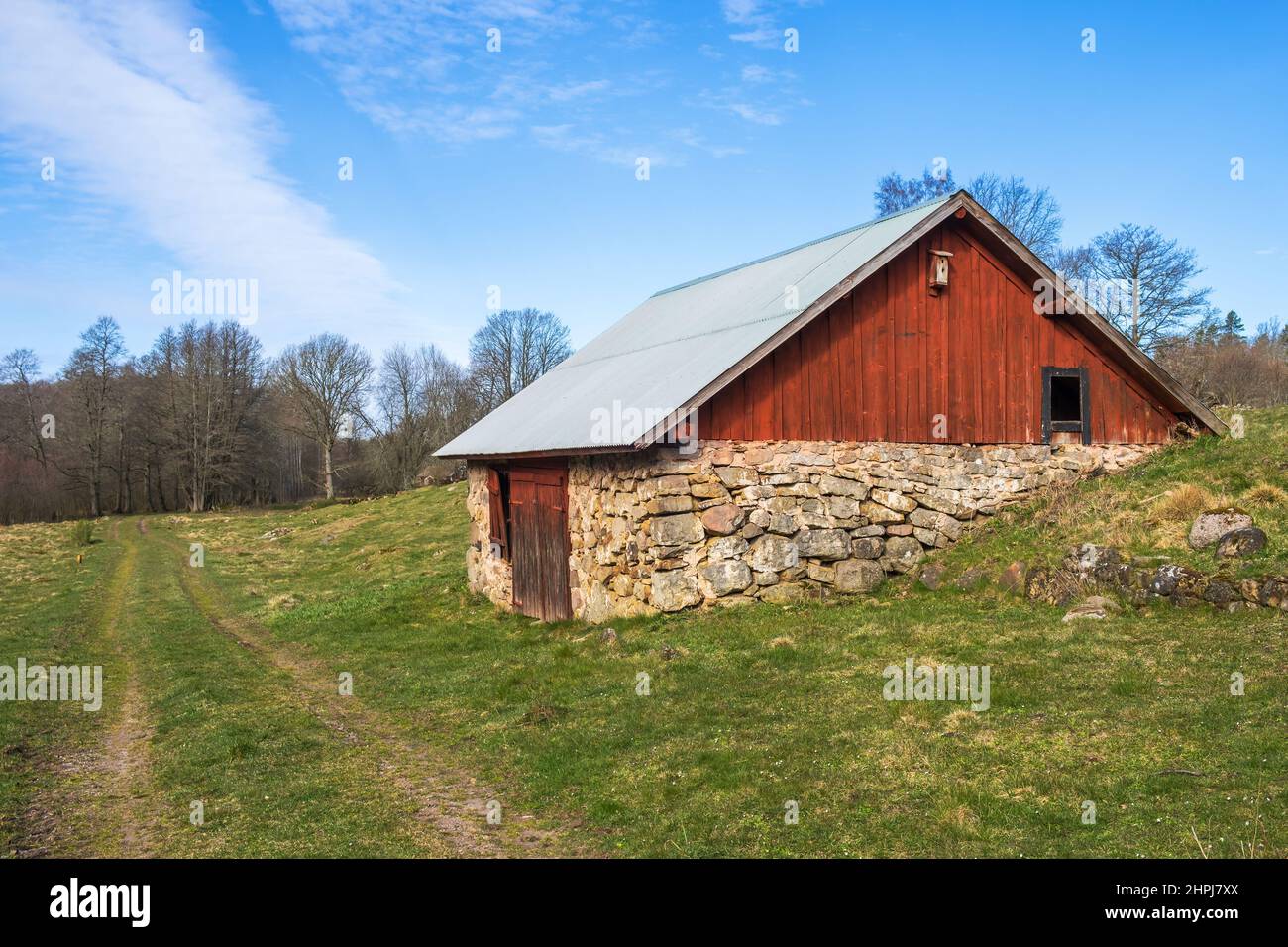 View of shed on roadside hi-res stock photography and images - Alamy