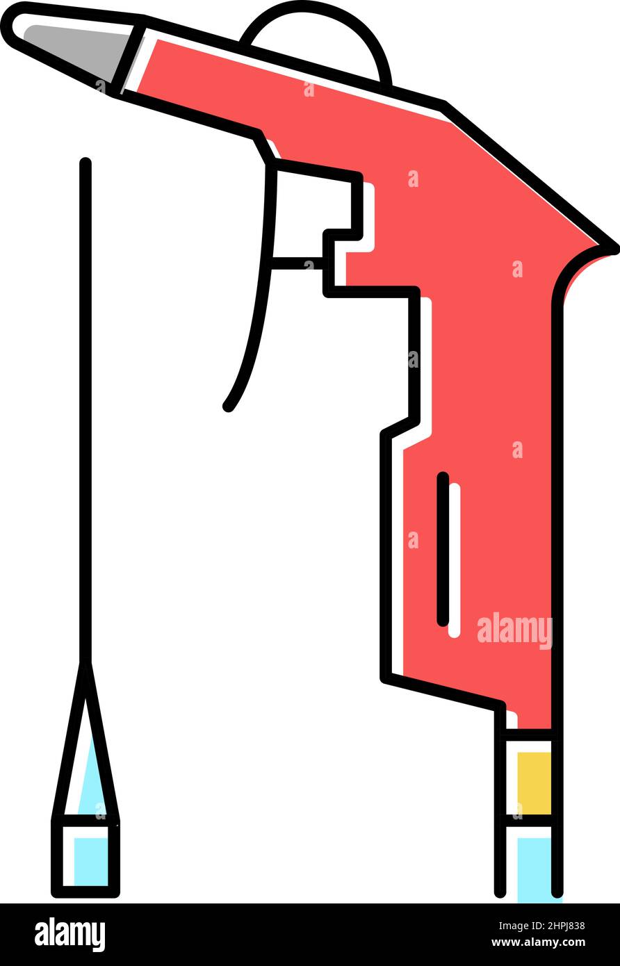 gun of air compressor color icon vector illustration Stock Vector Image ...