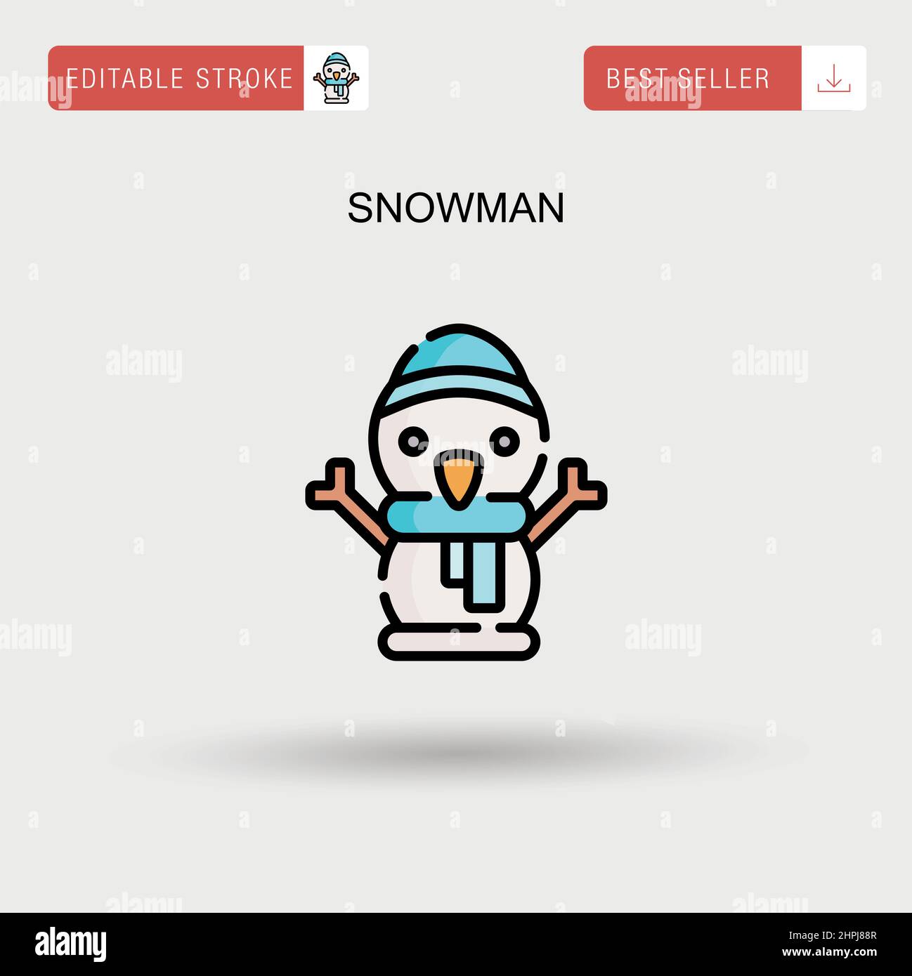 Winter snowman Stock Vector Images - Alamy