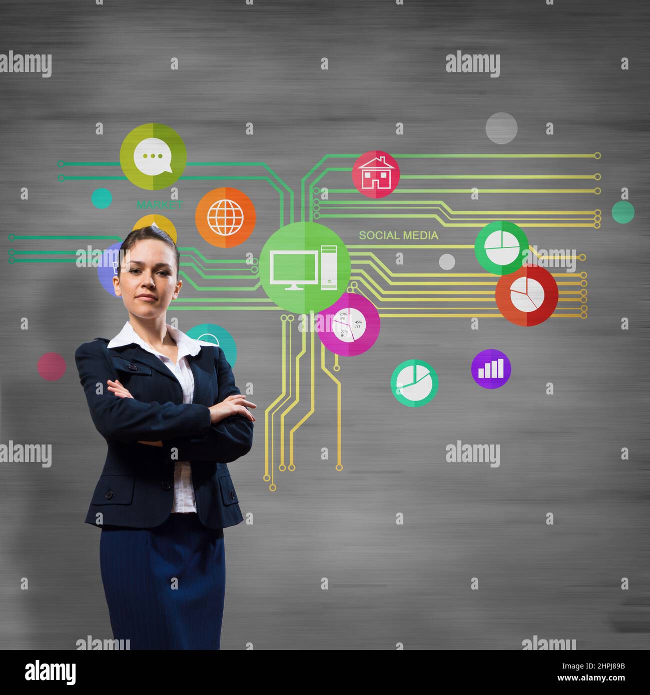 Business profile icon set hi-res stock photography and images - Alamy