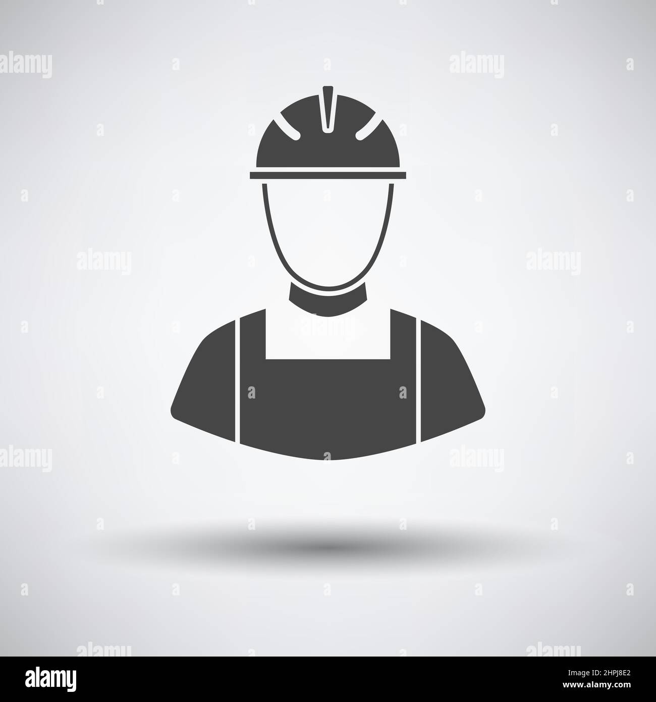 Labor Day Icon. Dark Gray on Gray Background With Round Shadow. Vector ...