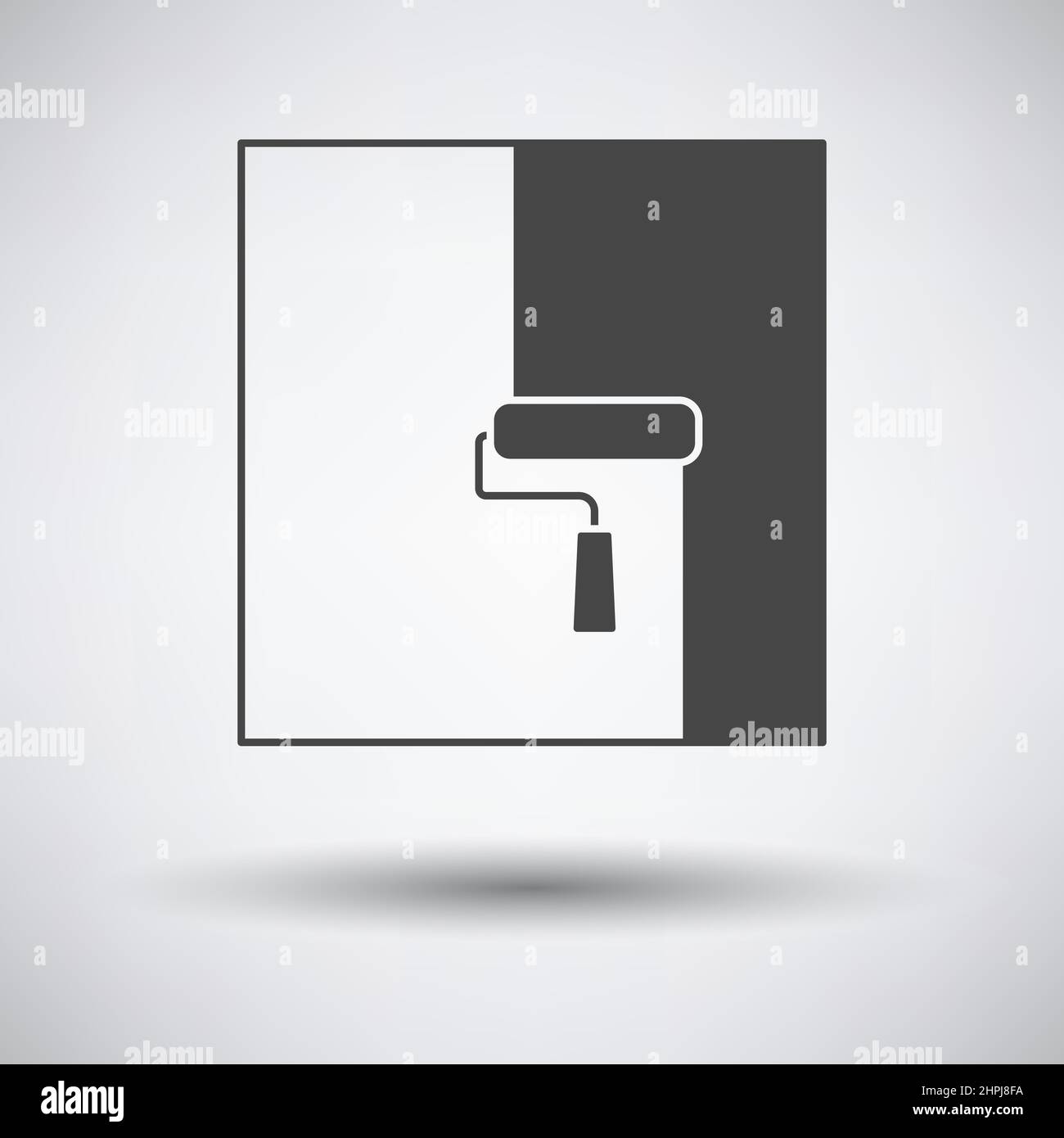 Labor Day Icon. Dark Gray on Gray Background With Round Shadow. Vector ...