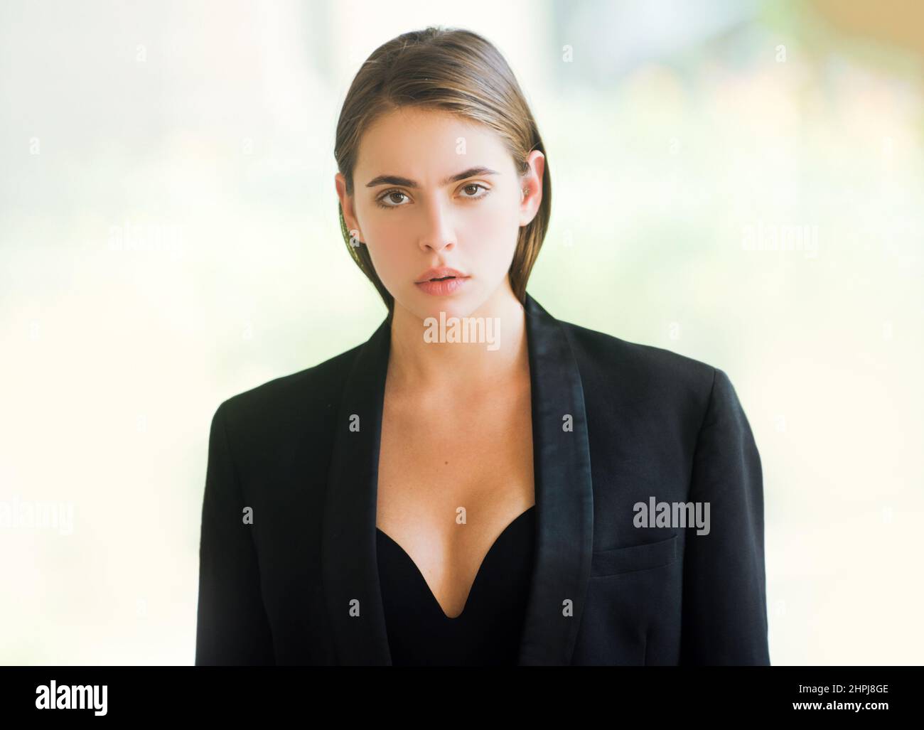 Beautiful young woman, tender girl. Fashion and beauty Stock Photo - Alamy