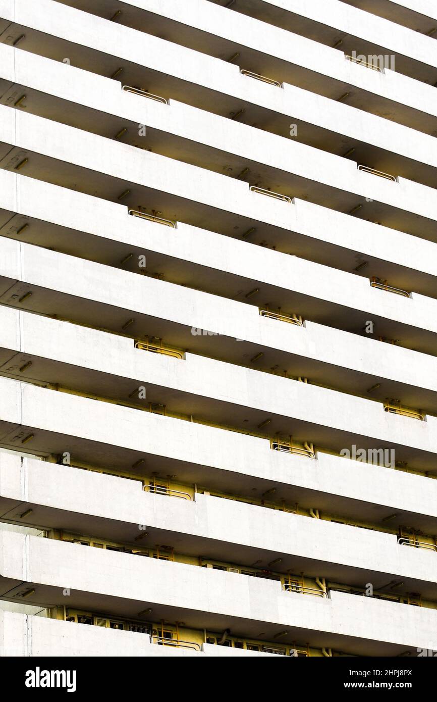 Vertical of the high rise apartment building in Hong Kong Stock Photo ...