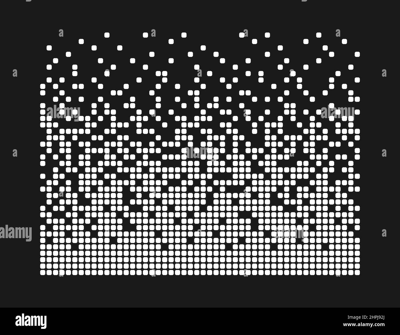 Pixel disintegration background. Decay effect. Dispersed dotted pattern ...