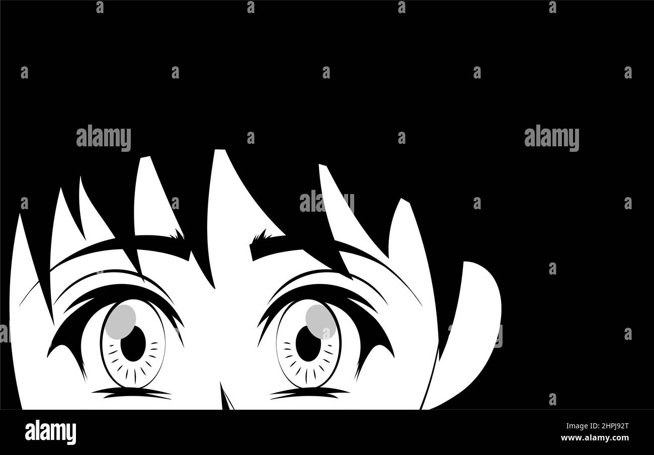 anime close up face Stock Vector Image & Art - Alamy