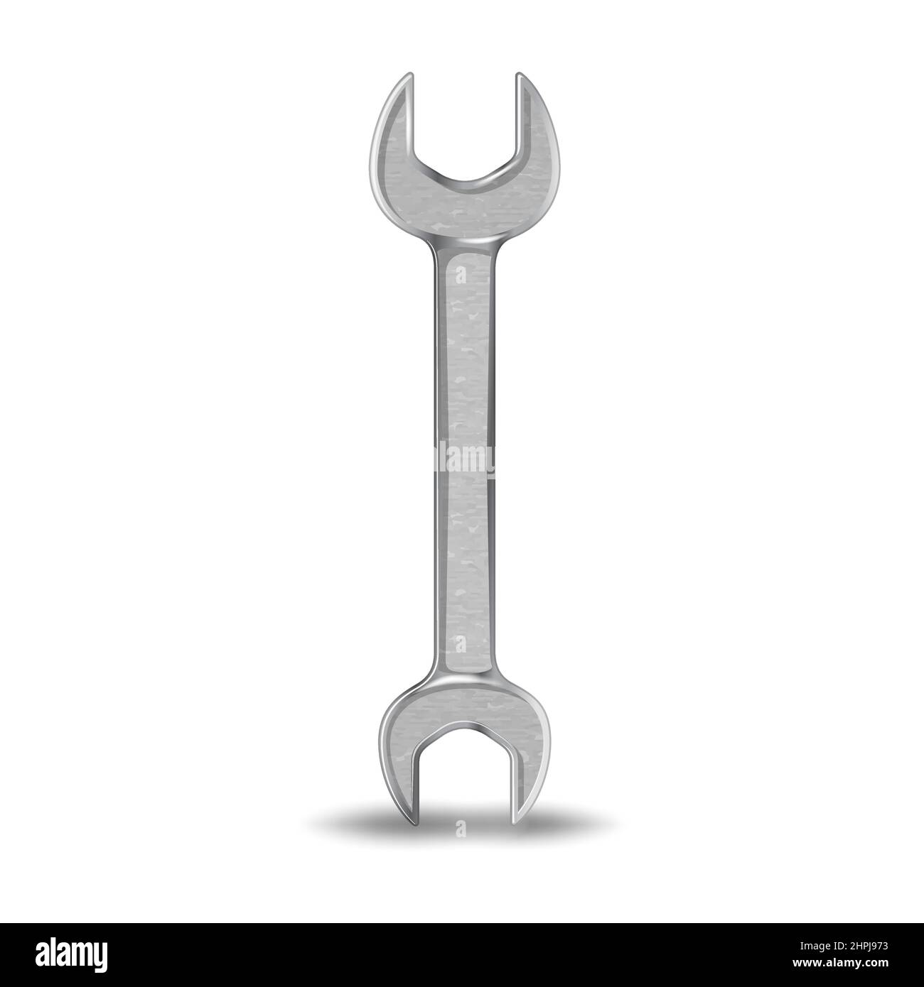 Vector realistic wrench on the white background Stock Vector Image ...
