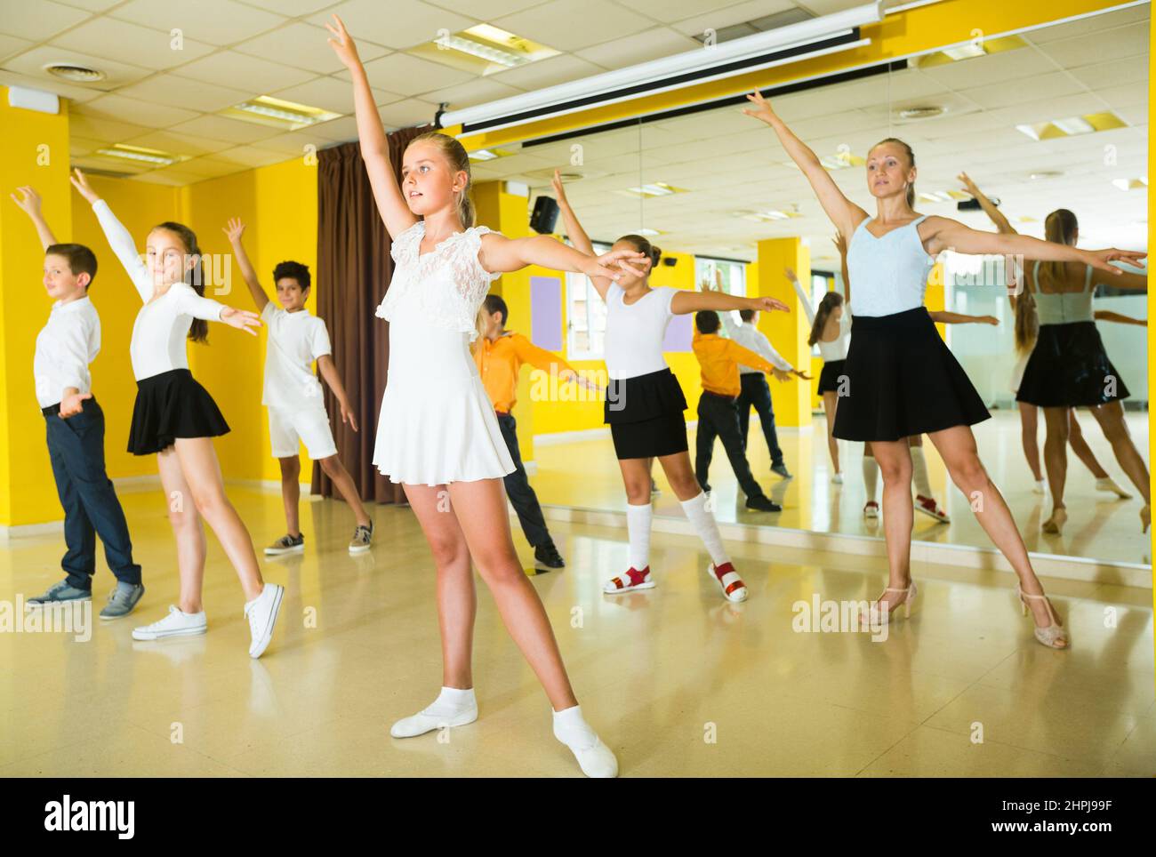 Children are dancing twist Stock Photo - Alamy