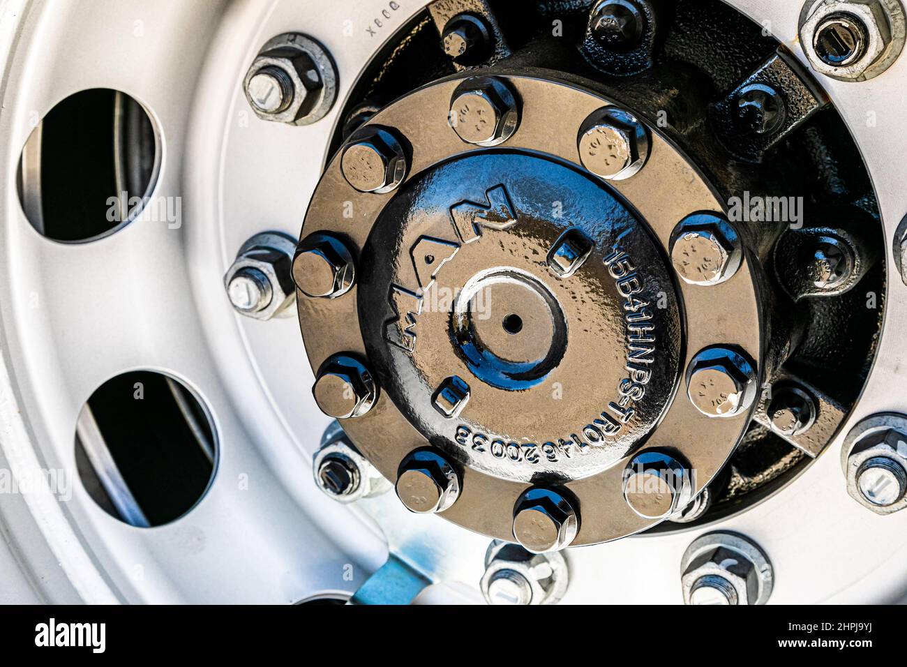 Cape Town, South Africa - February 17, 2022: Close up of MAN Trucks ...