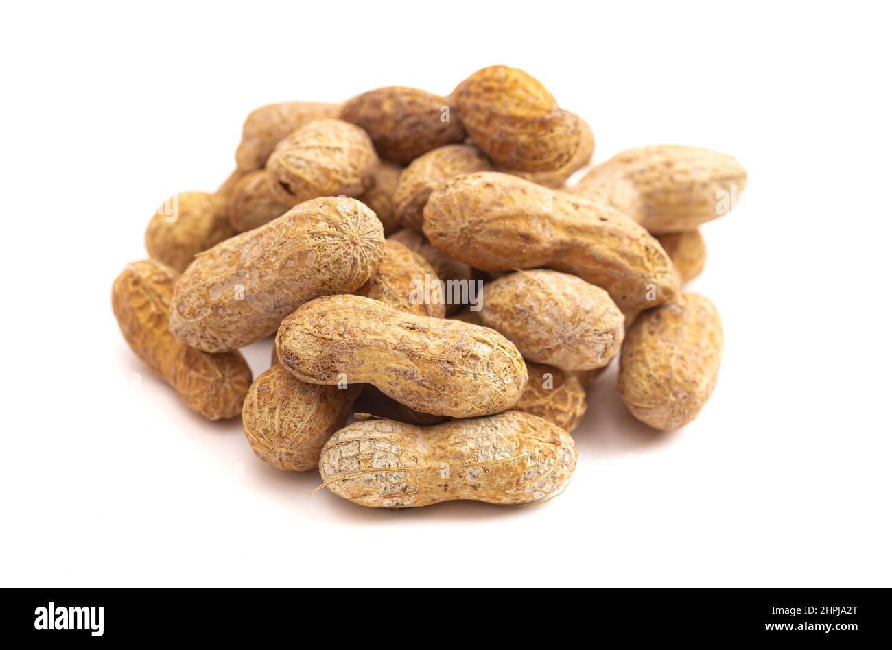 Organic In Shell Peanut Isolated on a White Background Stock Photo - Alamy