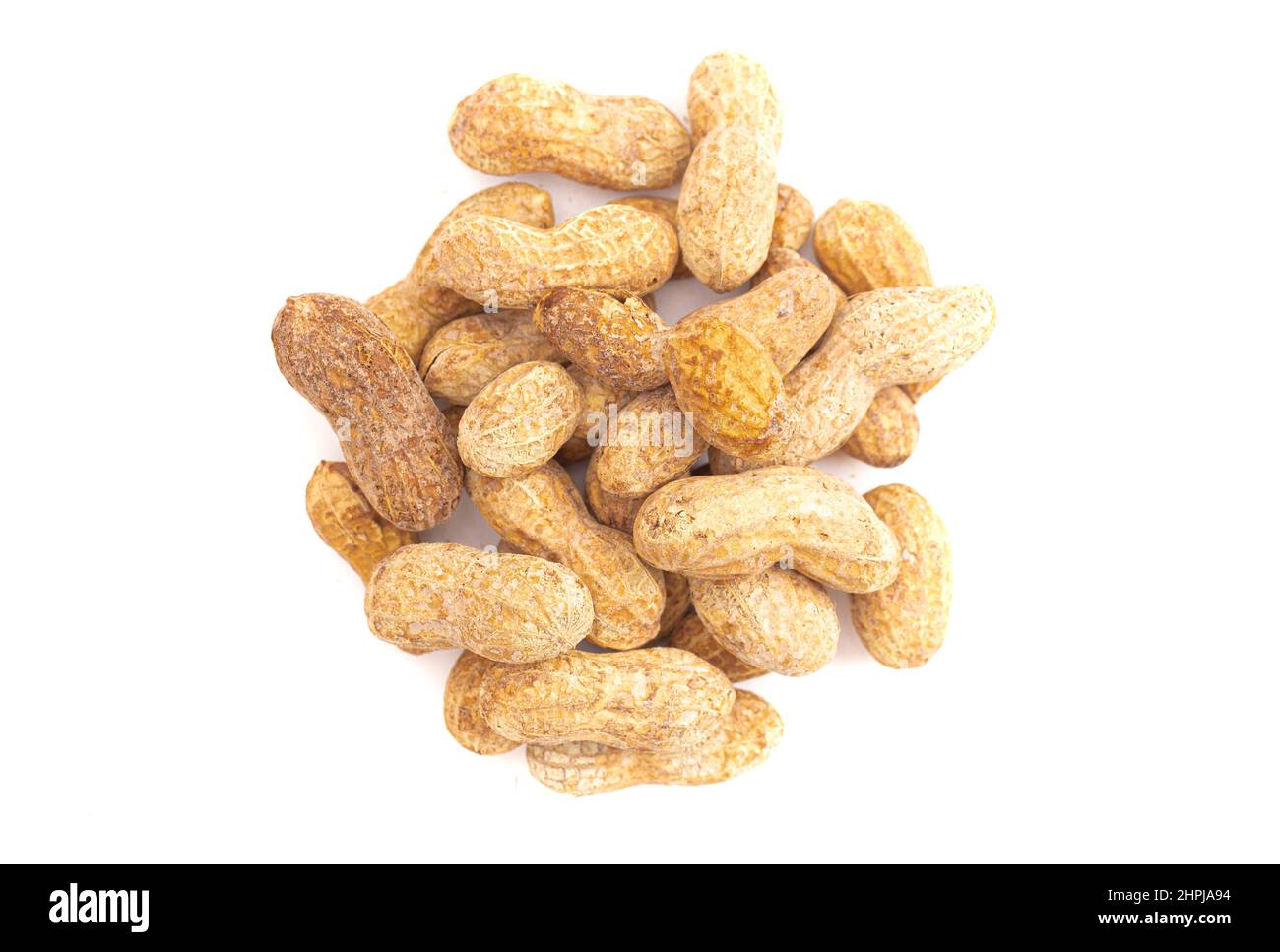 Organic In Shell Peanut Isolated on a White Background Stock Photo - Alamy