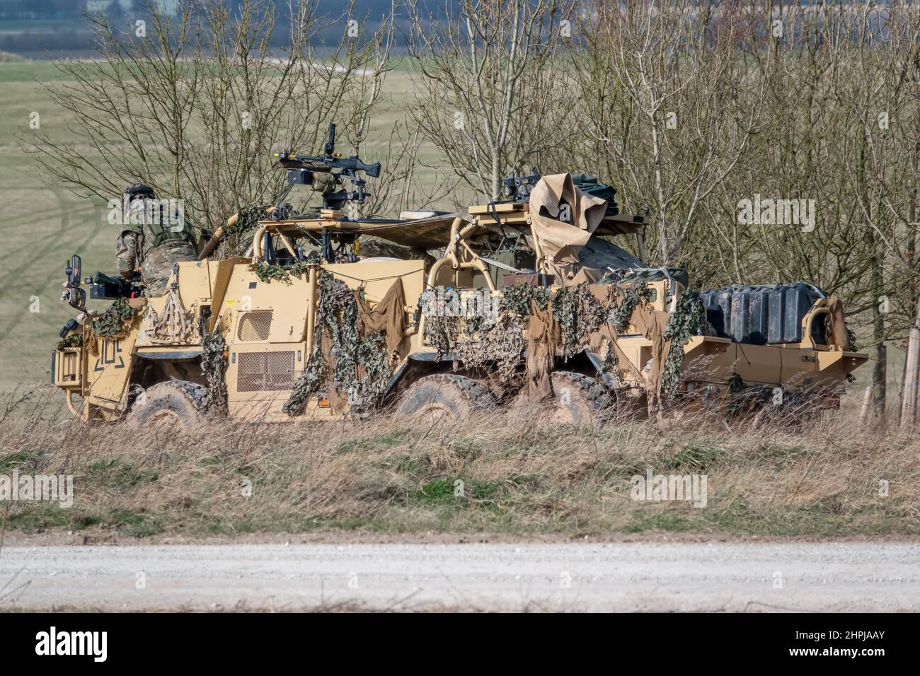 British army Supacat Coyote 6x6 rapid assault, fire support and ...
