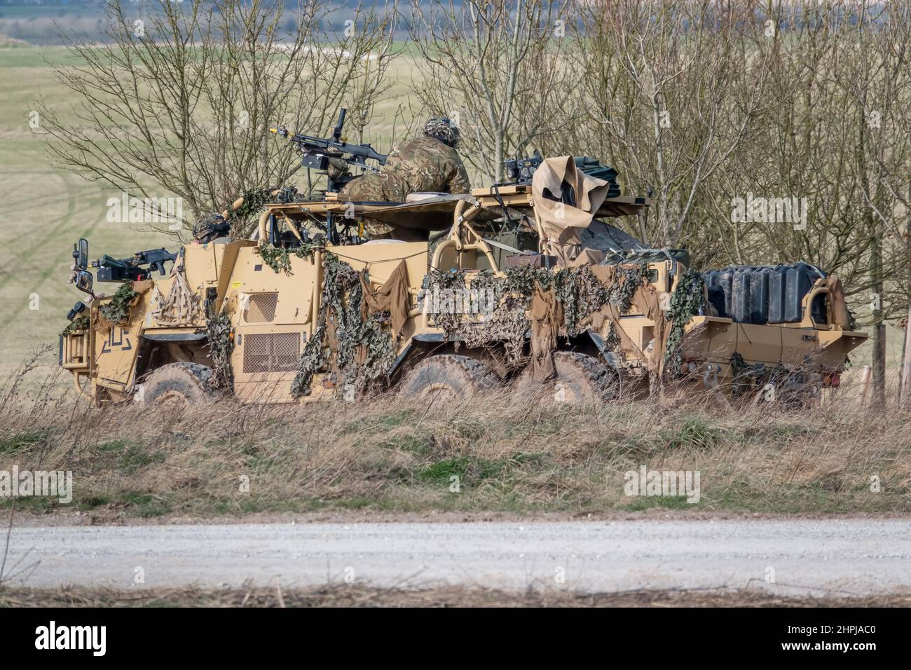British army Supacat Coyote 6x6 rapid assault, fire support and ...