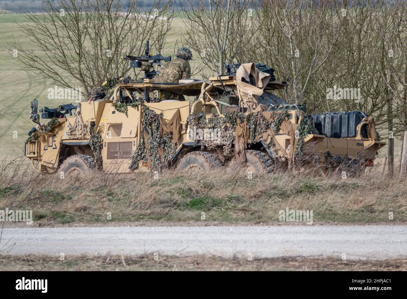 British army Supacat Coyote 6x6 rapid assault, fire support and ...